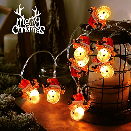 Elk Christmas String Lights,10 Feet 30 LED Warm White String Lights Copper Wire Light Combination,DIY Lights Decorations for Indoor Outdoor Decor Home Garden Wedding Party Xmas Tree