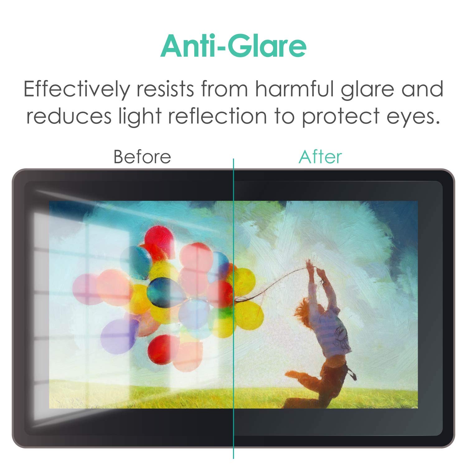 ELECOM, Paper -feel screen protector, compatible with Wacom Cintiq 22 2019, TB-WC215FLAPLL