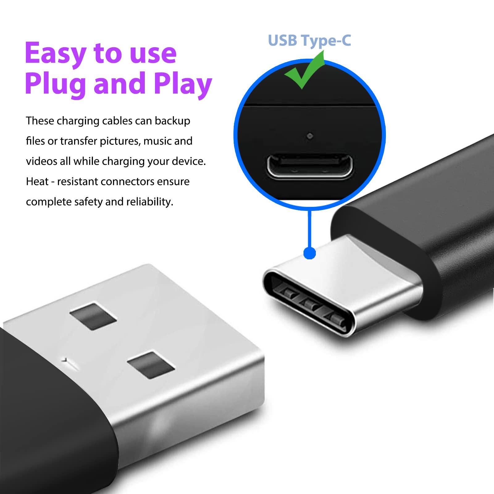 USB-C Charger Charging Cable Cord Compatible for BlueParrott B450-XT S650-XT M300-XT, Jab Elite 3 4 7 7 Pro Elite 75t Elite 85t Elite 85h, Elite Active 75t Earbuds, Evolve2 30 40 65 85 75 Headphones
