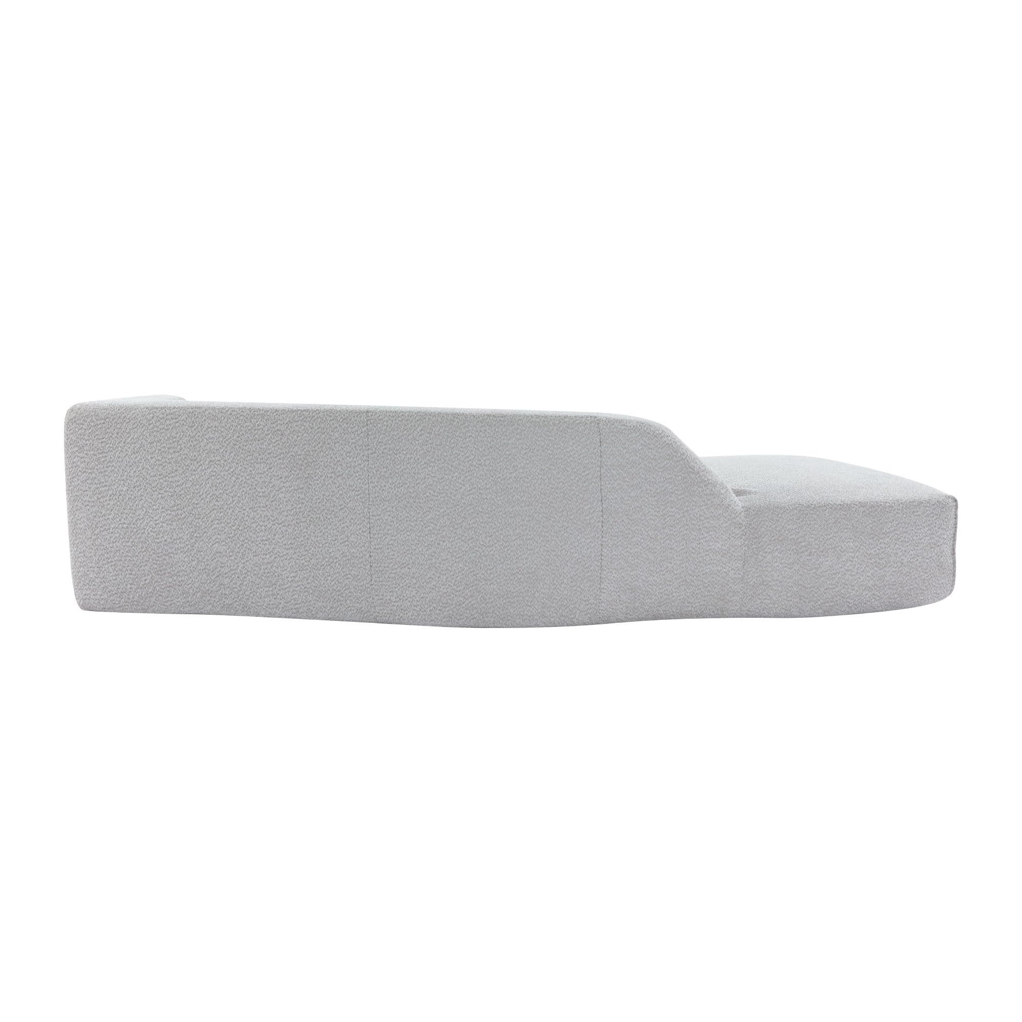 P PURLOVE 3 Seat Sofa, Cushioned Combination Sofas with Chaise Lounge and Upholstered Seat, Modern Boucle Couch for Living Room, Bedroom, Small Spaces, Apartmen (Beige)