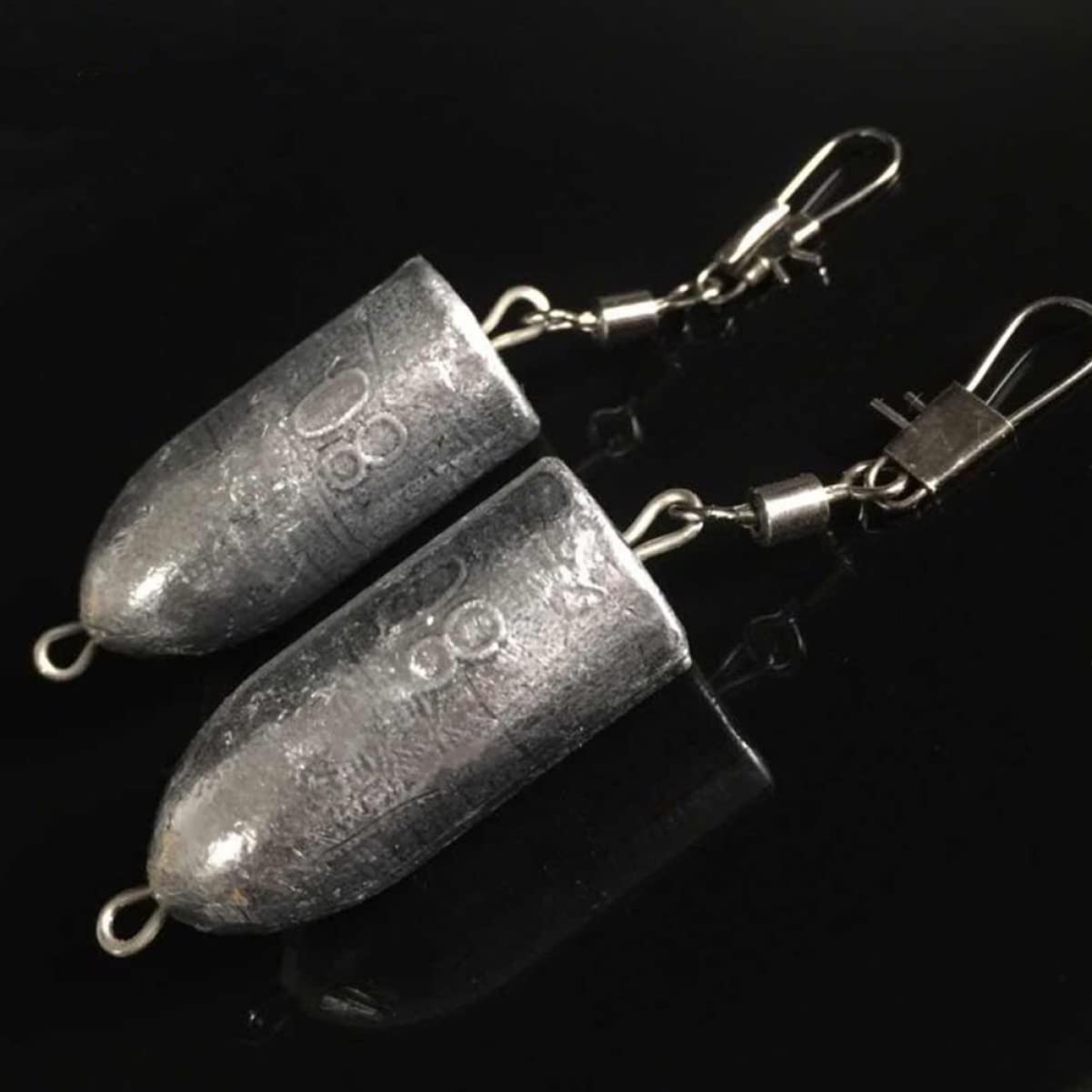 INOOMP Professional Bait Design Tools for Portable Worm Tackles Bottom Outdoor Bullet Silver Fishing Lure Practical Sinker Weights Lead Simple Useful Equipment Accessories