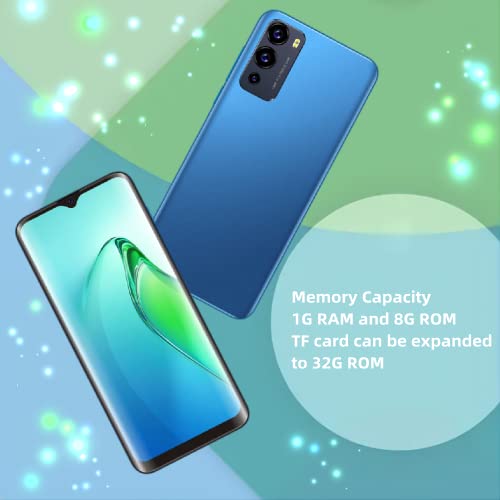 zsddzzy 6.52in Screen,HOT12i Android Smartphone ,Dual SIM Card,1GB RAM,8GB ROM,Only Supports Dual SIM Card Frequency Band of 3GWCDMA :850/2100MHZ,Unlocked Cell Phone(Black)