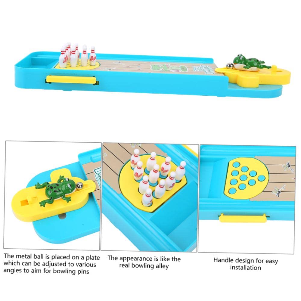 Interactive Table Bowling Game Set Entertainment Desktop Parent Ball