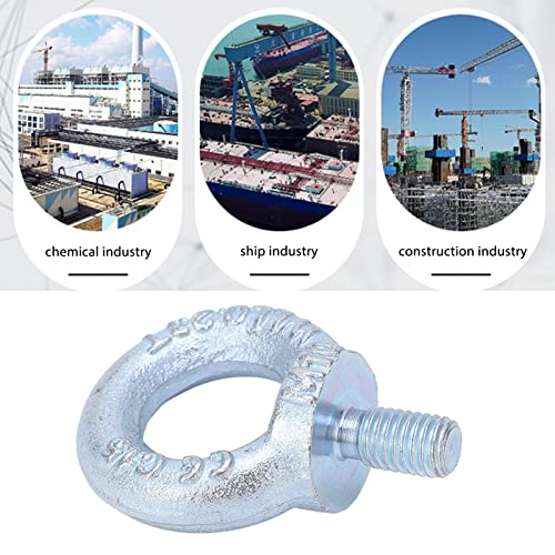 Lifting Shoulder Eye Bolt, Machinery Shoulder Eye Bolt Sturdy 5PCS Clear Thread Q235 Steel for Aerospace for Chemical(M10)