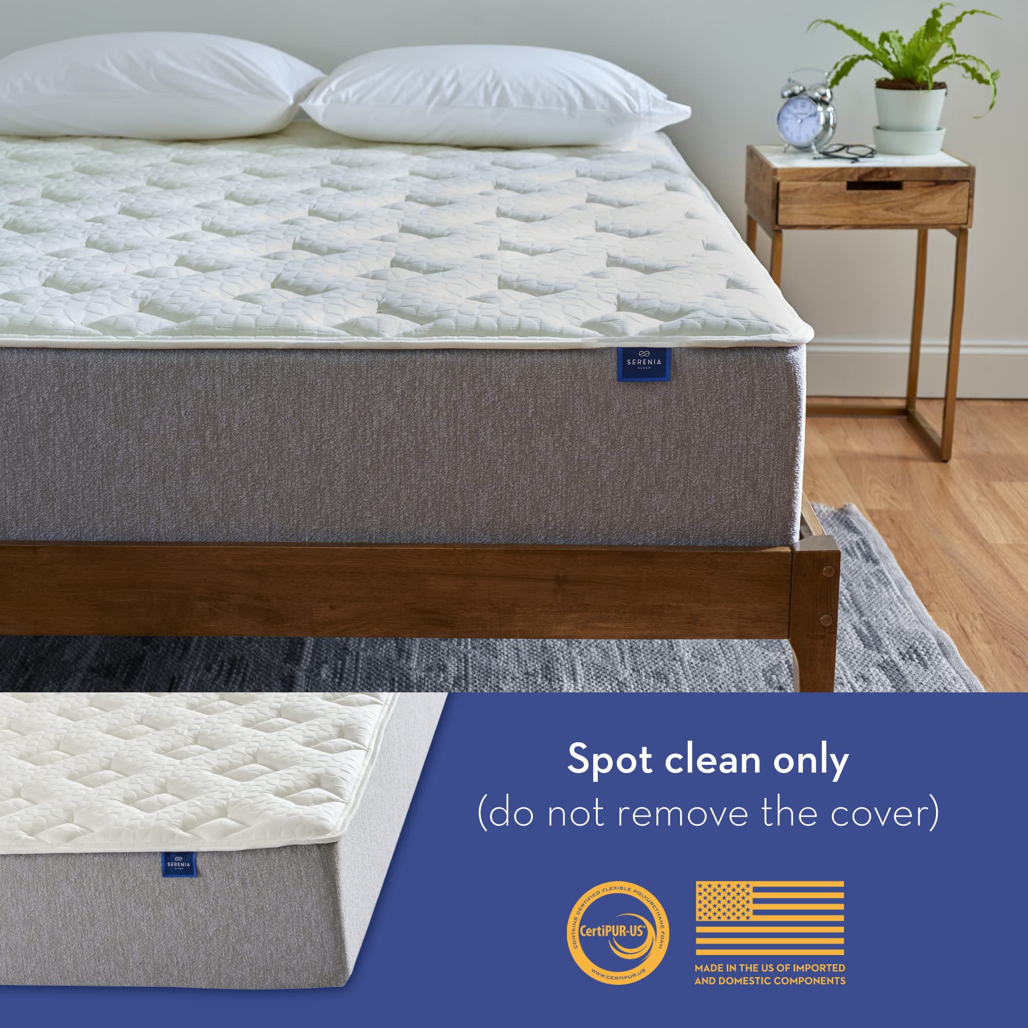 Serenia Sleep Cooling Mattress King Size, 12-Inch Quilted Plush Mattress - Cool Gel-Infused, Deep Pocket, & Extra Thick Memory Foam Mattress with Breathable Cover for a Comfortable Sleep