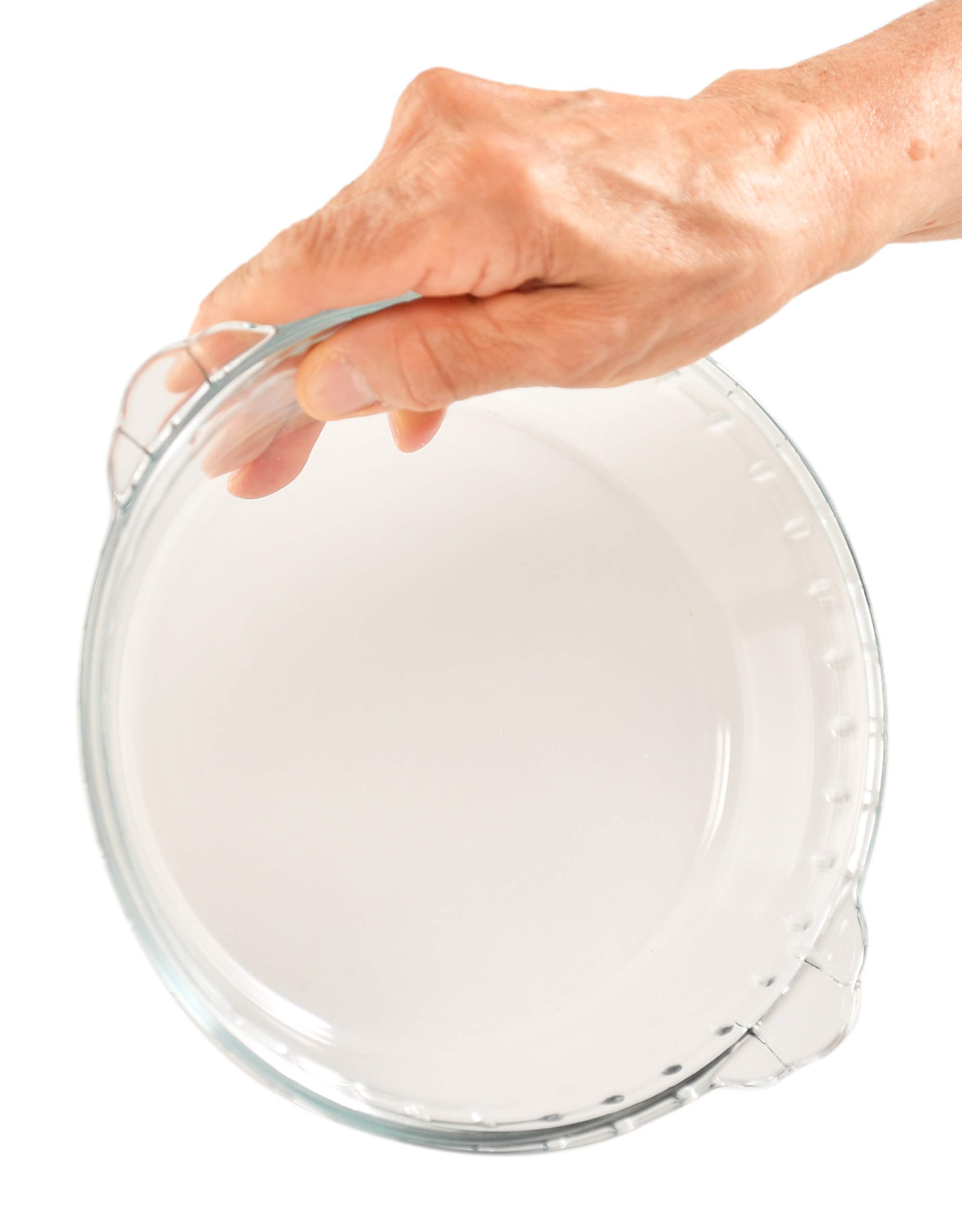 Home-X Pie Bakeware Set of 2, Glass Baking Accessories, 7β Dessert Pie Plates