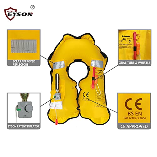 Eyson Inflatable Life Jacket Life Vest Basic Manual (709 Blue Manual)