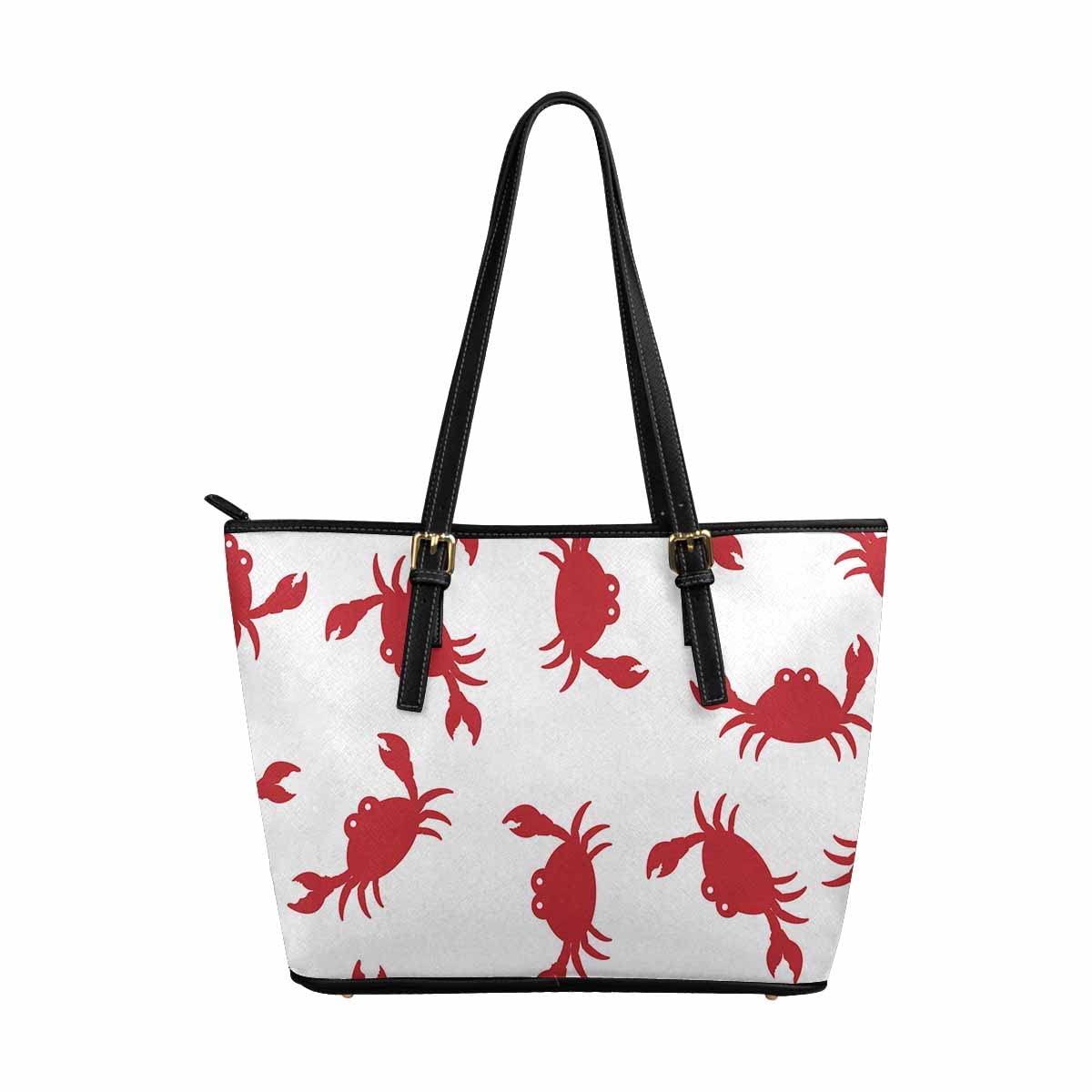 InterestPrint Red Crab Top Handle HandBags Shoulder Bags Tote Bags Purse