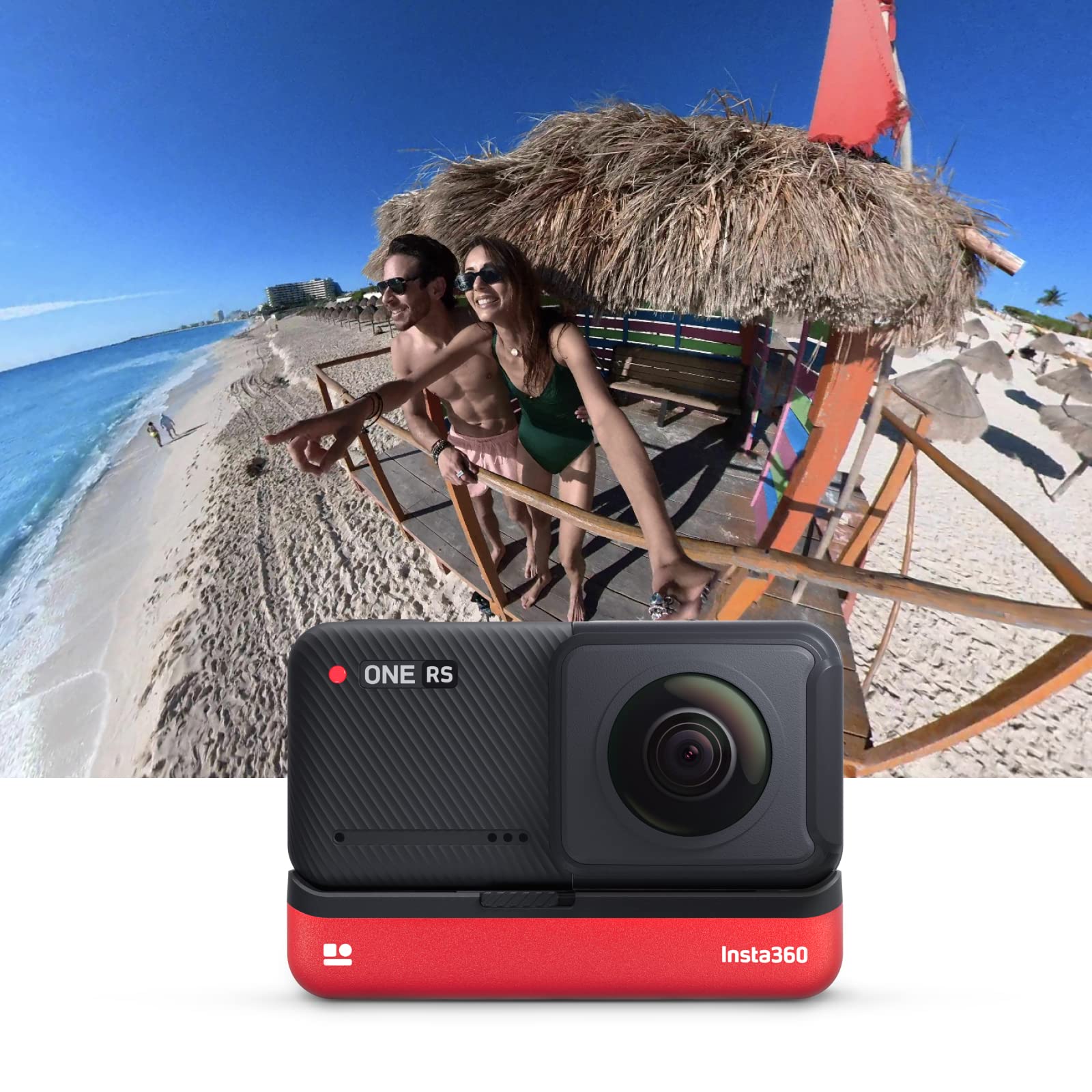 Insta360 ONE RS Twin Edition – Waterproof 4K 60fps Action Camera & 5.7K 360 Camera with Interchangeable Lenses, Stabilization, 48MP Photo, AI Editing - Bullet Time Bundle