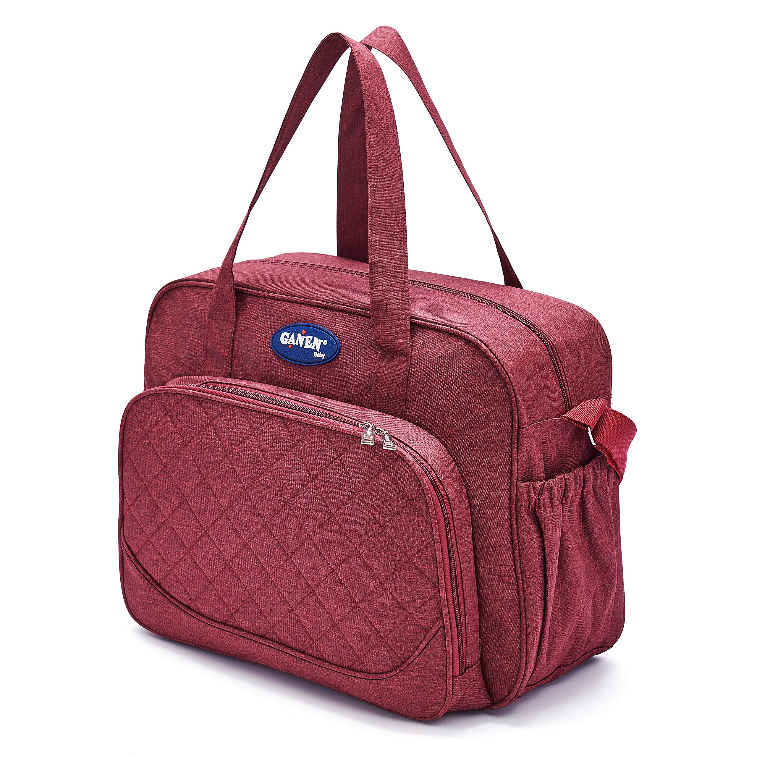 Diaper Bag Maternity Mother Baby Bags Multifunction Travel Pack Large Capacity (Red)