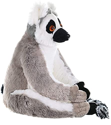 Wild Republic Ring Tailed Lemur Plush, Stuffed Animal, Plush Toy, Gifts for Kids, Cuddlekins 12 Inches