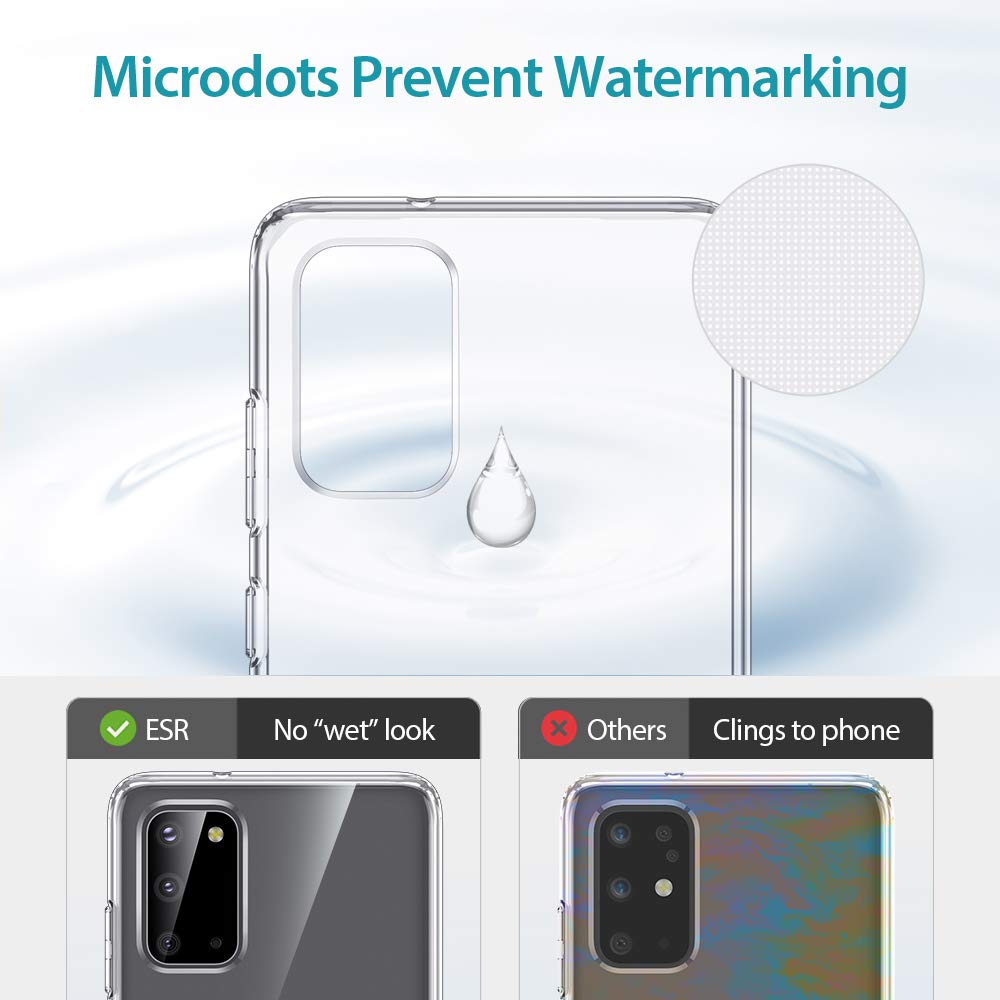 ESR Metal Kickstand Compatible with Samsung Galaxy S20 Case, Vertical and Horizontal Stand, Reinforced Drop Protection, Flexible TPU Case for Samsung S20, Clear