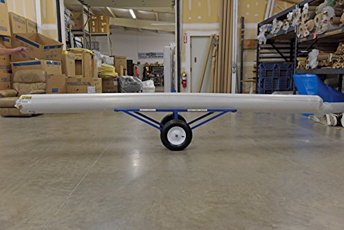 Vestil CARPET-45 Portable Carpet Dolly with Fully Pneumatic Wheels, 500 lbs Capacity, 60" Length x 26" Width x 20" Height, Platform Width (in.) 14-11/16.