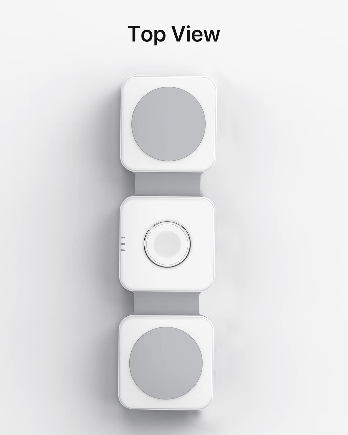 Intoval Foldable Wireless Charger, Magnetic 3 in 1 Charging Station, Fast Wireless Charging for Travel, for iPhone 15/Pro/Max/14/Pro/Max/Plus, Apple Watches, AirPods 3/Pro 2(M3,White)