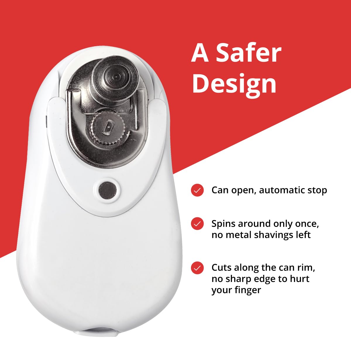Electric Can Openers For Kitchen-Hands Free Can Openers For Seniors Electric Can Opener Automatic Can Opener With Simple Button Push Safety Can Opener Manual Smooth Edge Can Opener Electric Kitchen