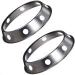 Stove Rack Home Pan Stand Support Gas Cooker Stainless Steel Reversible Pots Holder(2pcs 23.5cm)