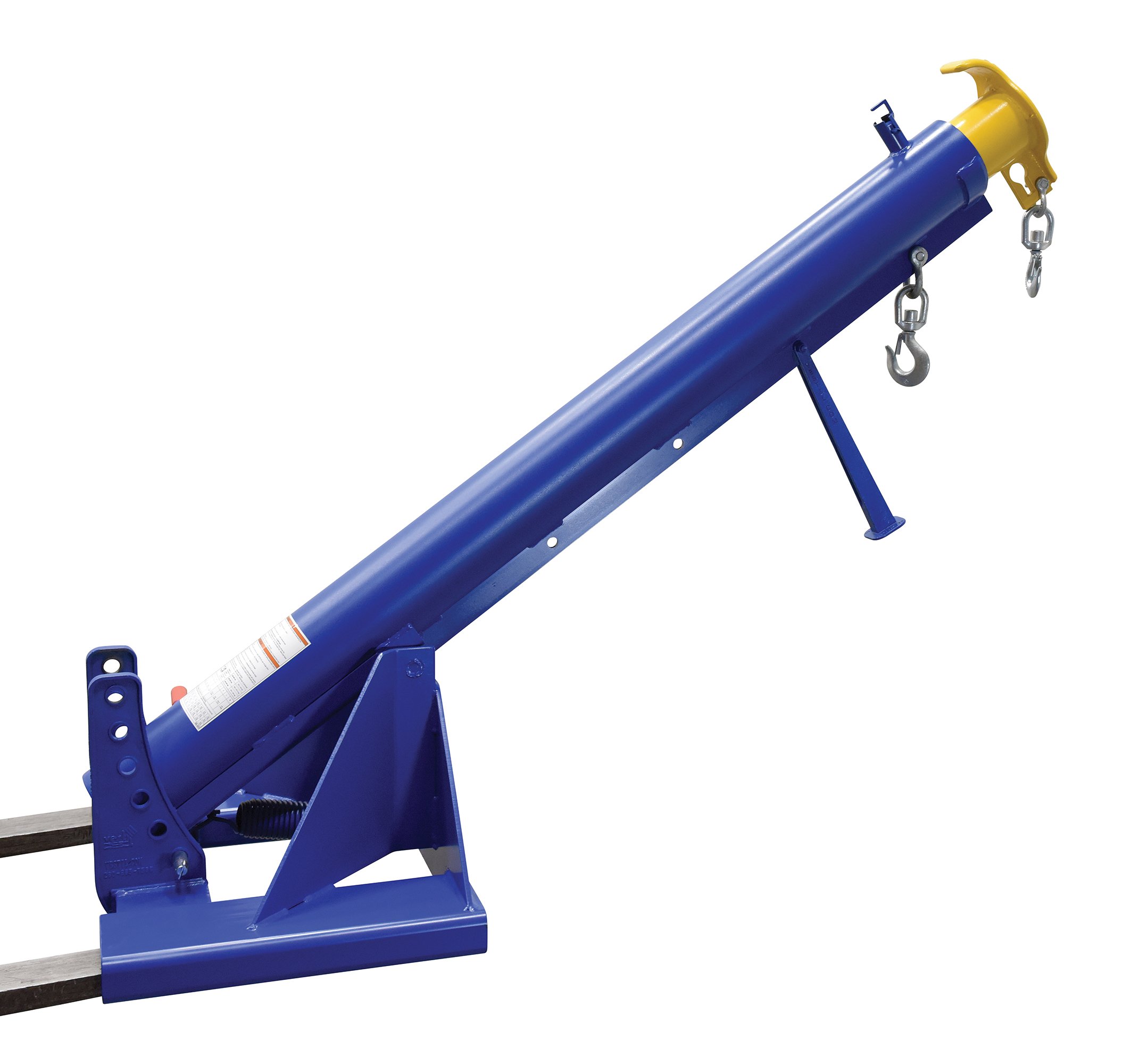 Vestil LM-OBT-6-24 Orbit Telescoping Lift Boom, 6000 lb Capacity, 24" Fork Pocket Center, Overall LxWxH (in.) 32 x 86.625 x 27.6875, Overall Extended Length (in.) 146-5/8, Blue