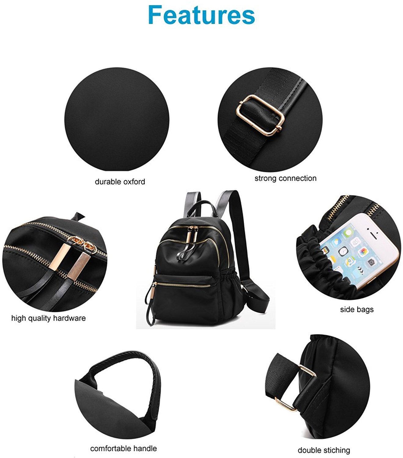 Women Backpack Purse lightweight Backpack Nylon Waterproof Daypack Casual Travel Backpack School bag for Women Girls