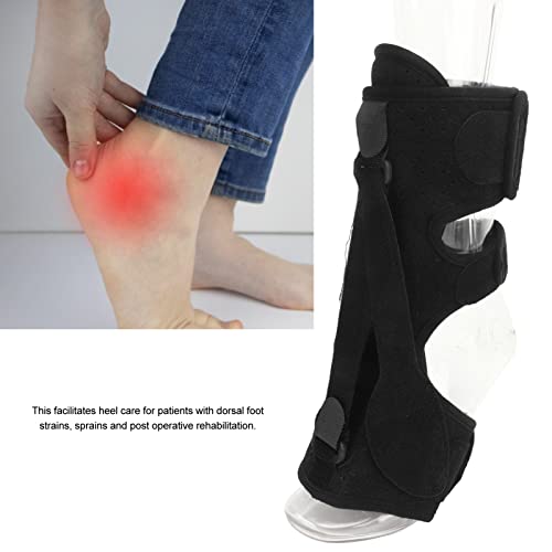 Yinhing Foot Drop Brace, Adjustable Night Splint for Plantar Fasciitis and Foot Drop Relief (Black)