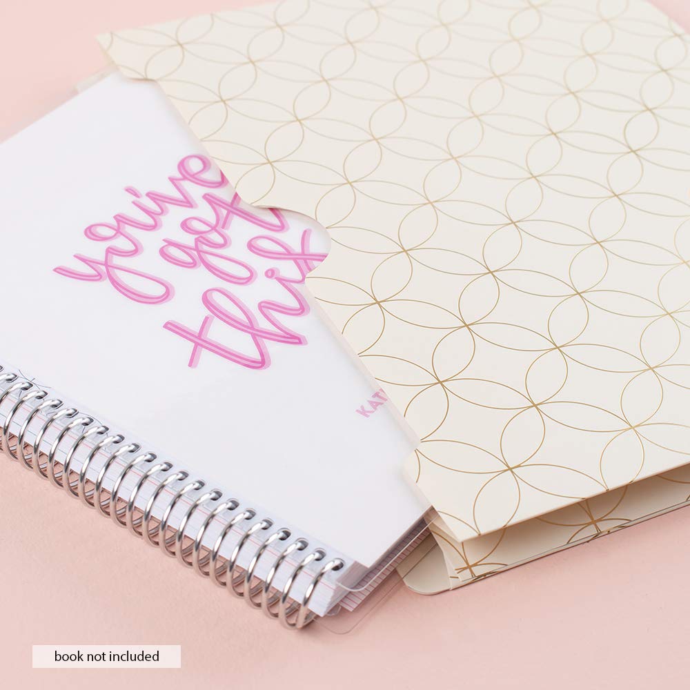 Erin Condren Designer Accessories - Expanding File Folders - Metallic Mid Century Circles, Set of 3. Features Tabbed, Gusseted File Folders Measuring 9.5 x 11.75" (2" Expansion)