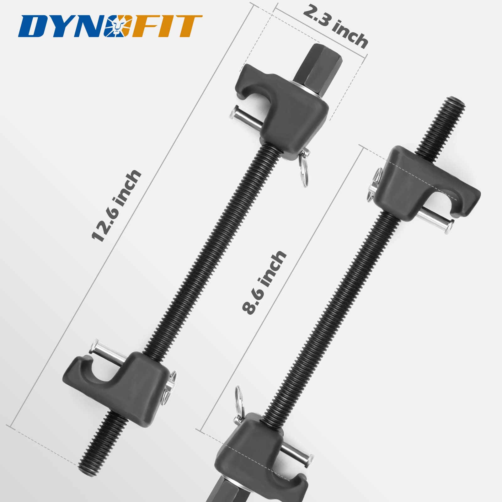 dynofit Solid Coil Spring Compressor Tool, (Set of 2) 21mm Socket 1/2" Drive Safe Universal Set/Kit for Struct Spacer Assembly/Lift Kit/Shock Installation