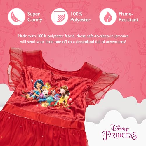 Disney Girls' Fantasy Gown Nightgown, Celebrate Xmas 2, 8