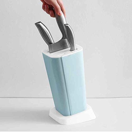 KLHDGFD Tool Holder Kitchen Knife Holder Kitchen Multifunction Plastic Knife Storage Rack Block Holder Stand Mount Stands for Knives (Color : Black-JoJo's Bizarre Adventure1)