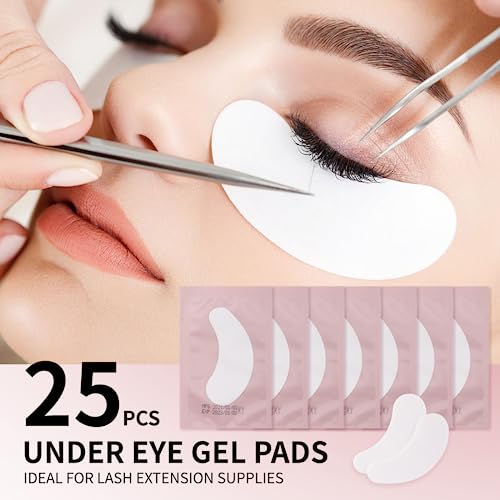 Embagol Lash Practice Kit For Beginners Professional Lash Accessories With Mascara Brushes, Glue Rings, Lash Tape, Gel Eye Patches Eyelash Extensions Training School Supplies