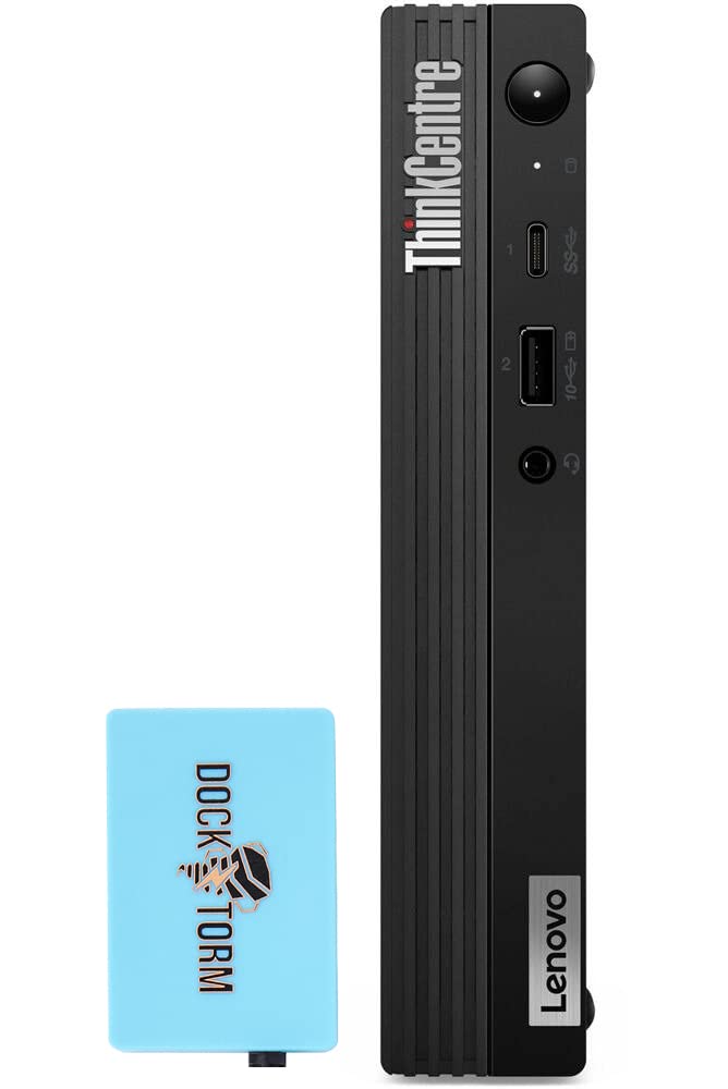 Lenovo ThinkCentre M70q School & Business Mini Desktop (Intel i5-10400T 6-Core, 16GB RAM, 512GB PCIe SSD, Intel UHD 630, WiFi 6, BT 5.2, RJ-45, 2 Display Port, Win 10 Pro) w/Hub