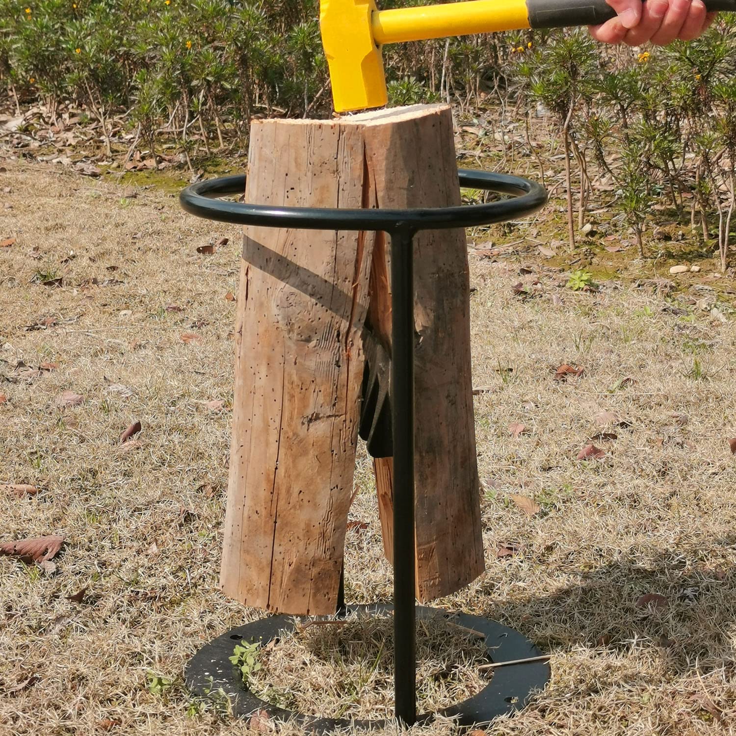 JOY-TECH Large Heavy Duty Wood Splitter,Log Splitter Safely and Easily Splits Firewood,Sturdy Portable Manual Kindling Splitting Wedge for Indoor or Outdoor,kindling Splitter