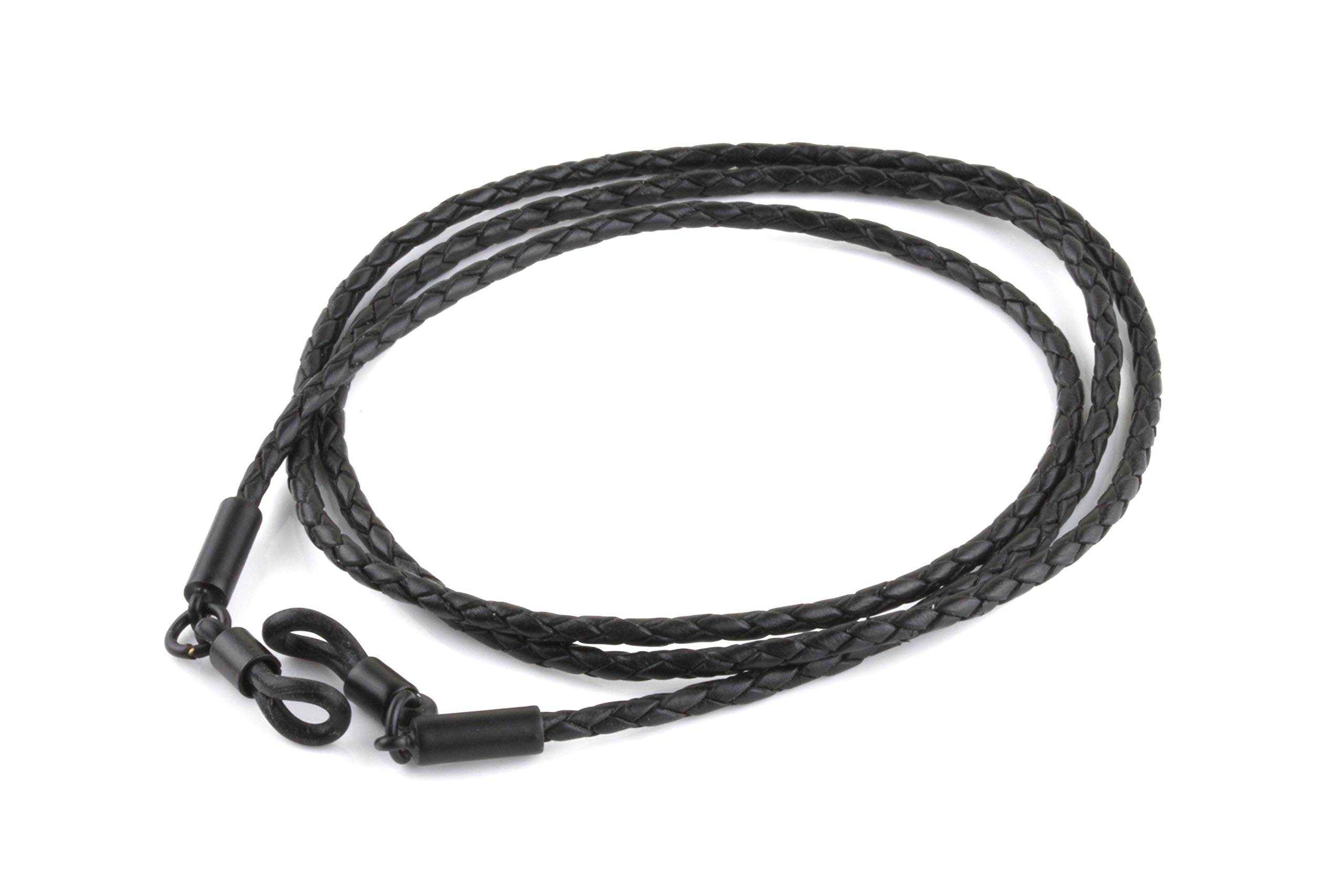 Dowling Brothers Genuine Leather Cord Sunglass Eyeglass Holder Lanyards … (Bolo Black)