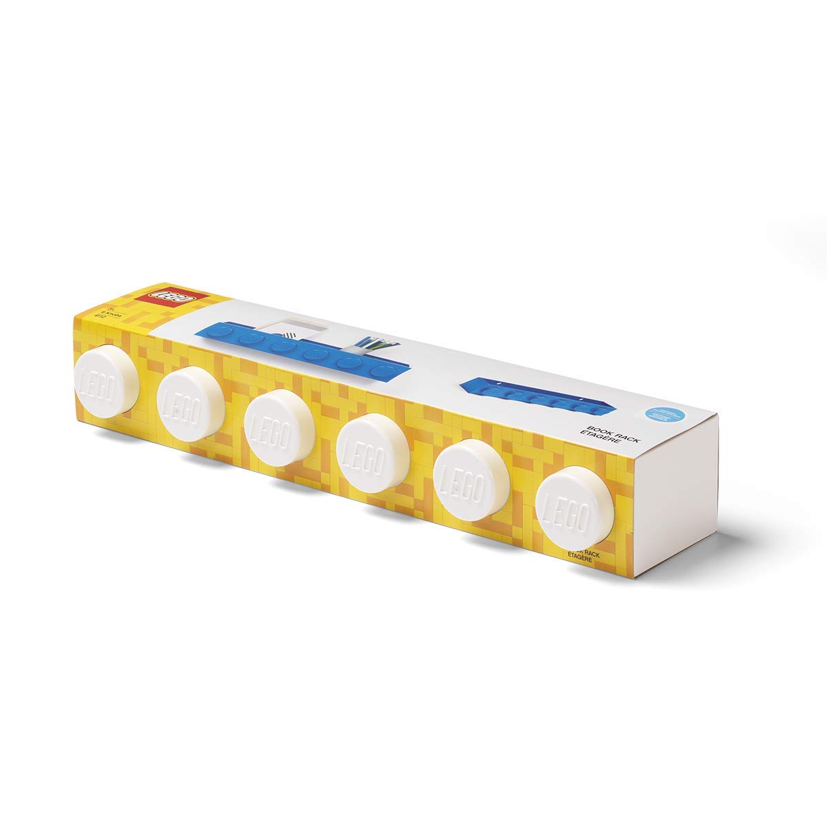 ROOM Copenhagen, Lego Book Rack - Decorative Floating Shelf Storage - White