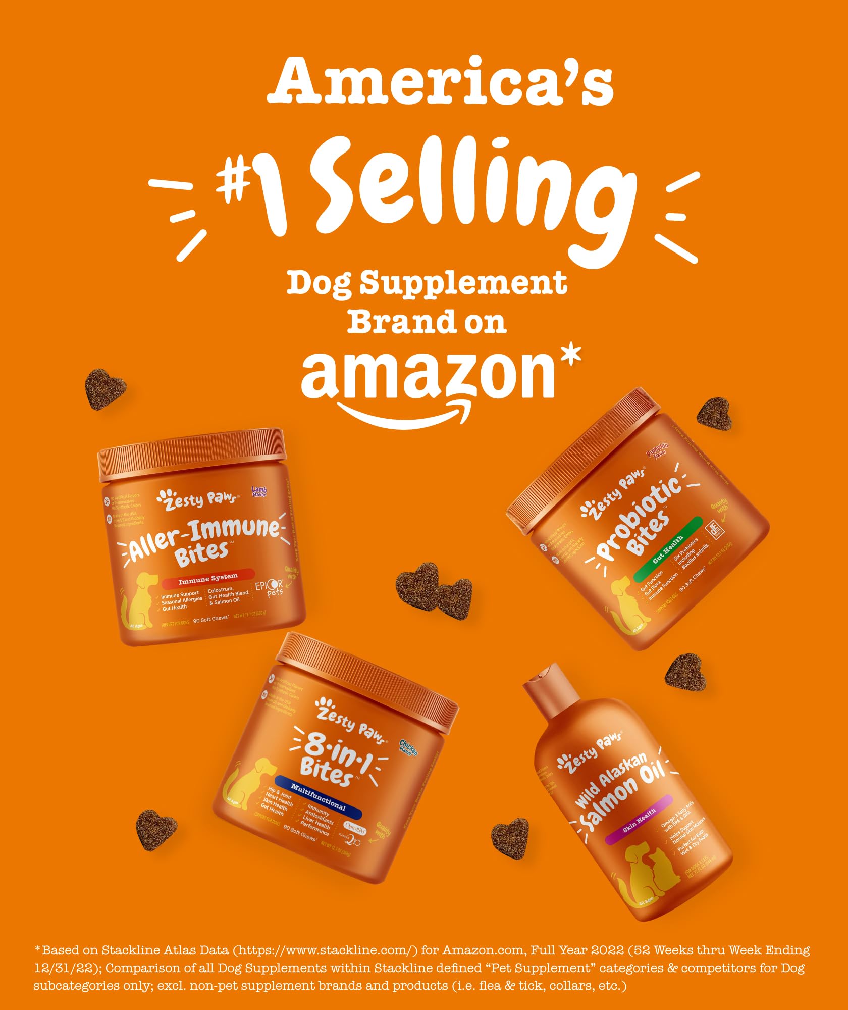 Zesty Paws Allergy Immune Soft Chews + Hemp Seed for Dogs - with Turmeric, Cod Liver Fish Oil, Beta Glucan, Vitamin C & Quercetin - Supports Dog Immune System Function + Seasonal Allergies - 90 Chews