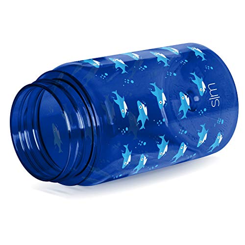 Simple Modern Kids Water Bottle Plastic BPA-Free Tritan Cup with Leak Proof Straw Lid | Reusable and Durable for Toddlers, Boys, Girls | Summit Collection | 12oz, Shark Bite