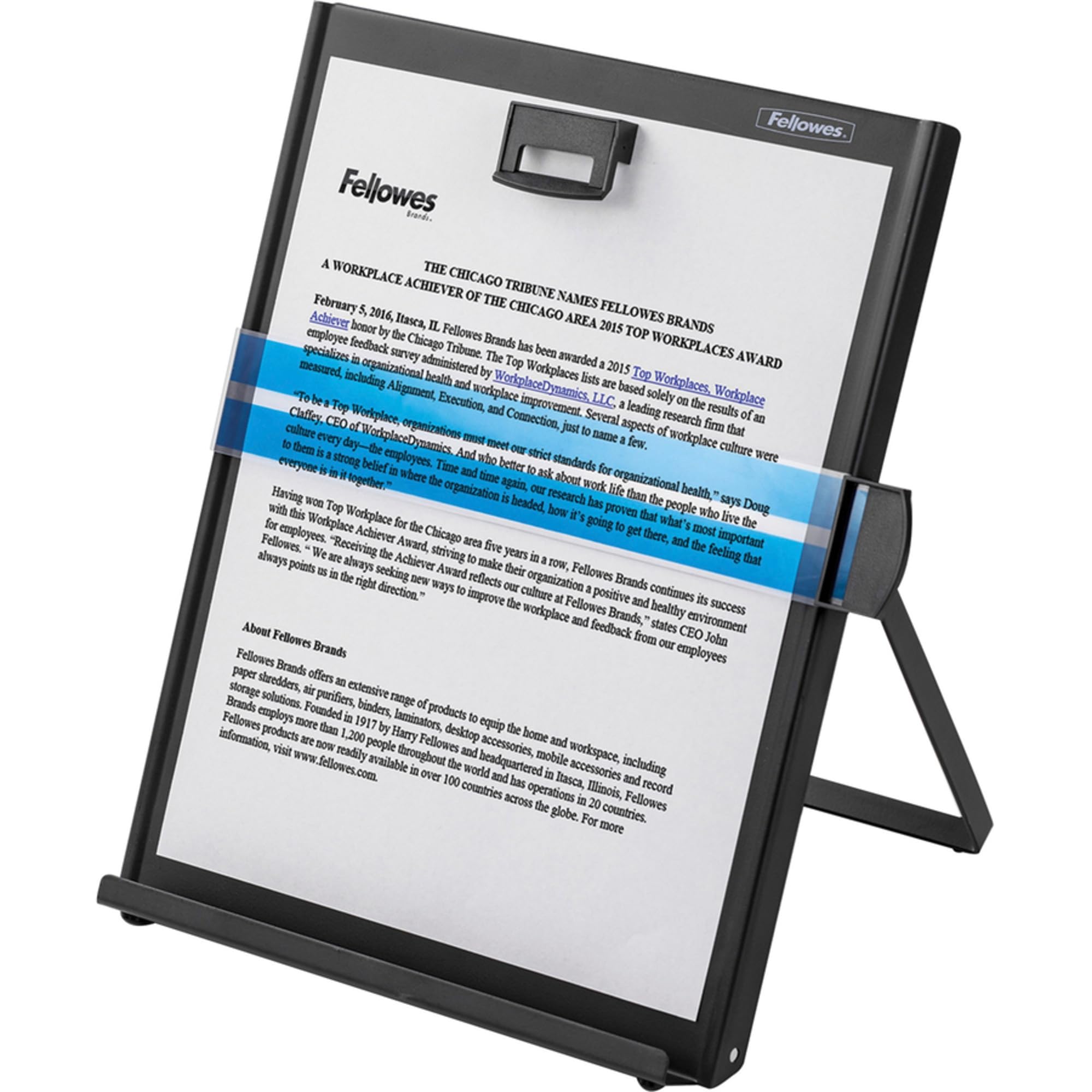 Fellowes Kopy-Aid Black Letter Copyholder (11053), 11.4" x 10.6" x 8.4"