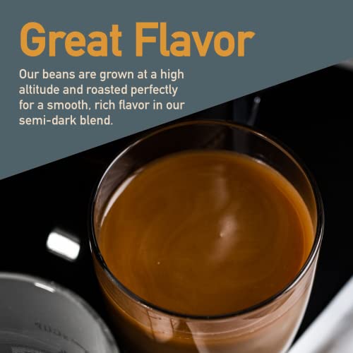 Healthy Bean Low Acid Coffee Pods, Superfood Infused, USDA Organic, Mycotoxin Free, Semi-Dark Roast, 12 Pack