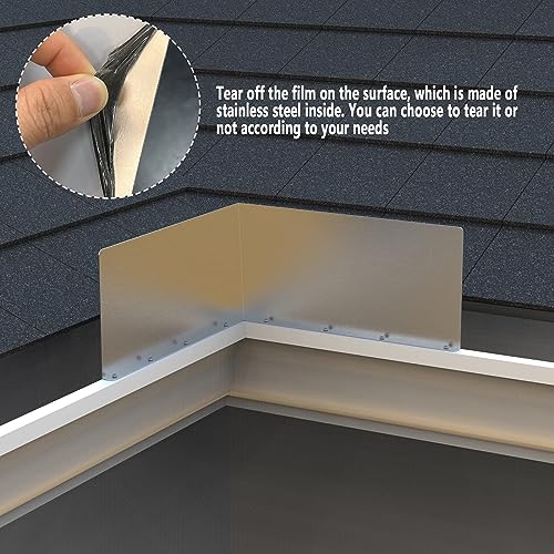 Tainrunse Roof Rain Diverter Gutter Splash Guard Efficient Valley for Easy Installation Heavy Protection Preserve Landscapes with Corrosion-Resistant 2pcs