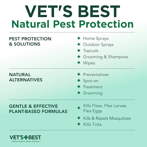 Vet's Best Flea and Tick Repellent Collar for Dogs - Flea and Tick Prevention for Dogs - Plant-Based Ingredients - Small to Large Dog Flea Collar - Up to 20β Neck Size
