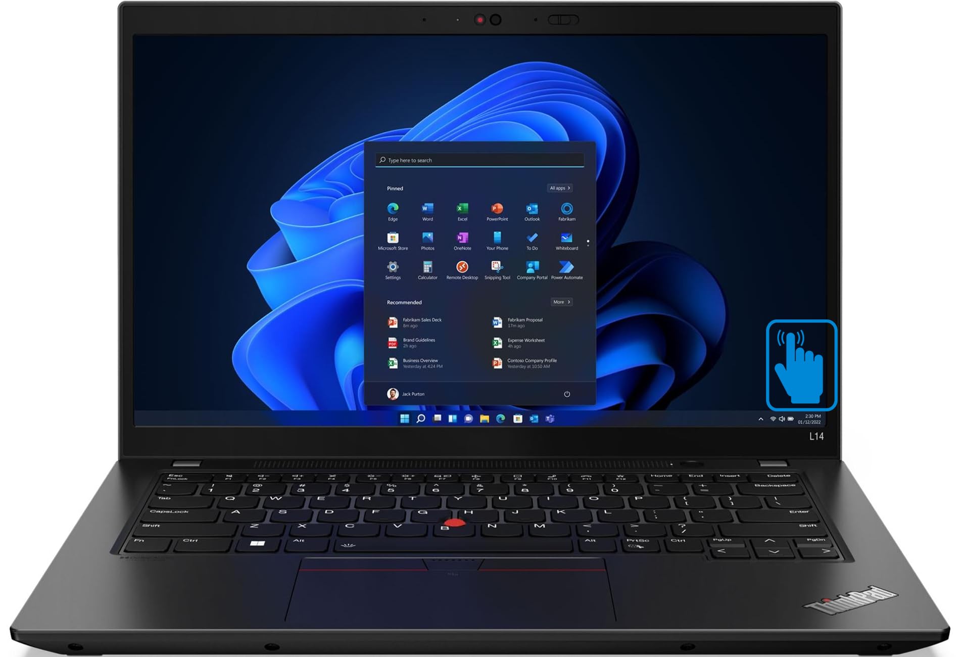 Lenovo ThinkPad L14 Gen 3 Touchscreen 14.0" FHD IPS Home & Business Laptop (Intel i5-1235U 10-Core, 16GB RAM, 512GB PCIe SSD, Intel Iris Xe, WiFi 6, Bluetooth 5.2, Webcam, HDMI, Win 10 Pro) with Hub