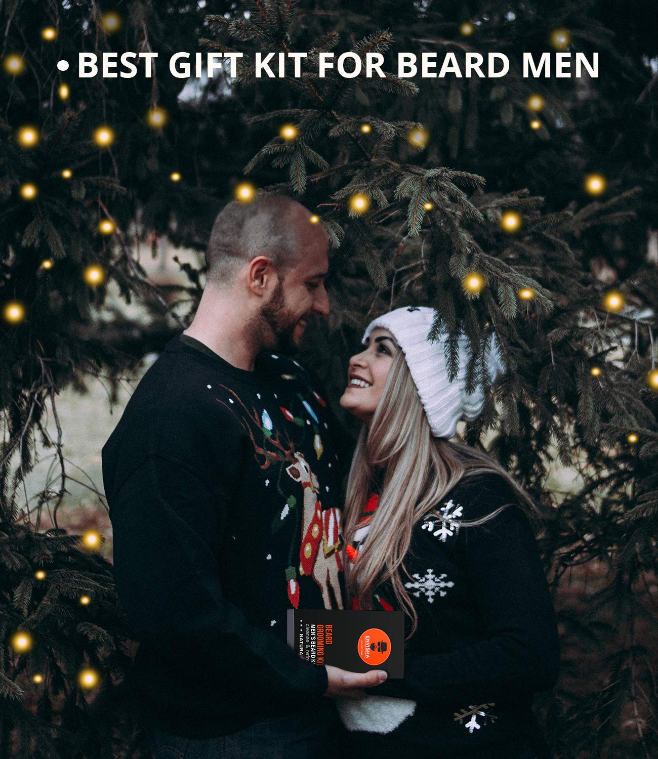 DreamGenius Beard Kit, Beard Grooming Kit for Men Gifts, Natural Organic Beard Oil, Beard Balm,Beard Comb