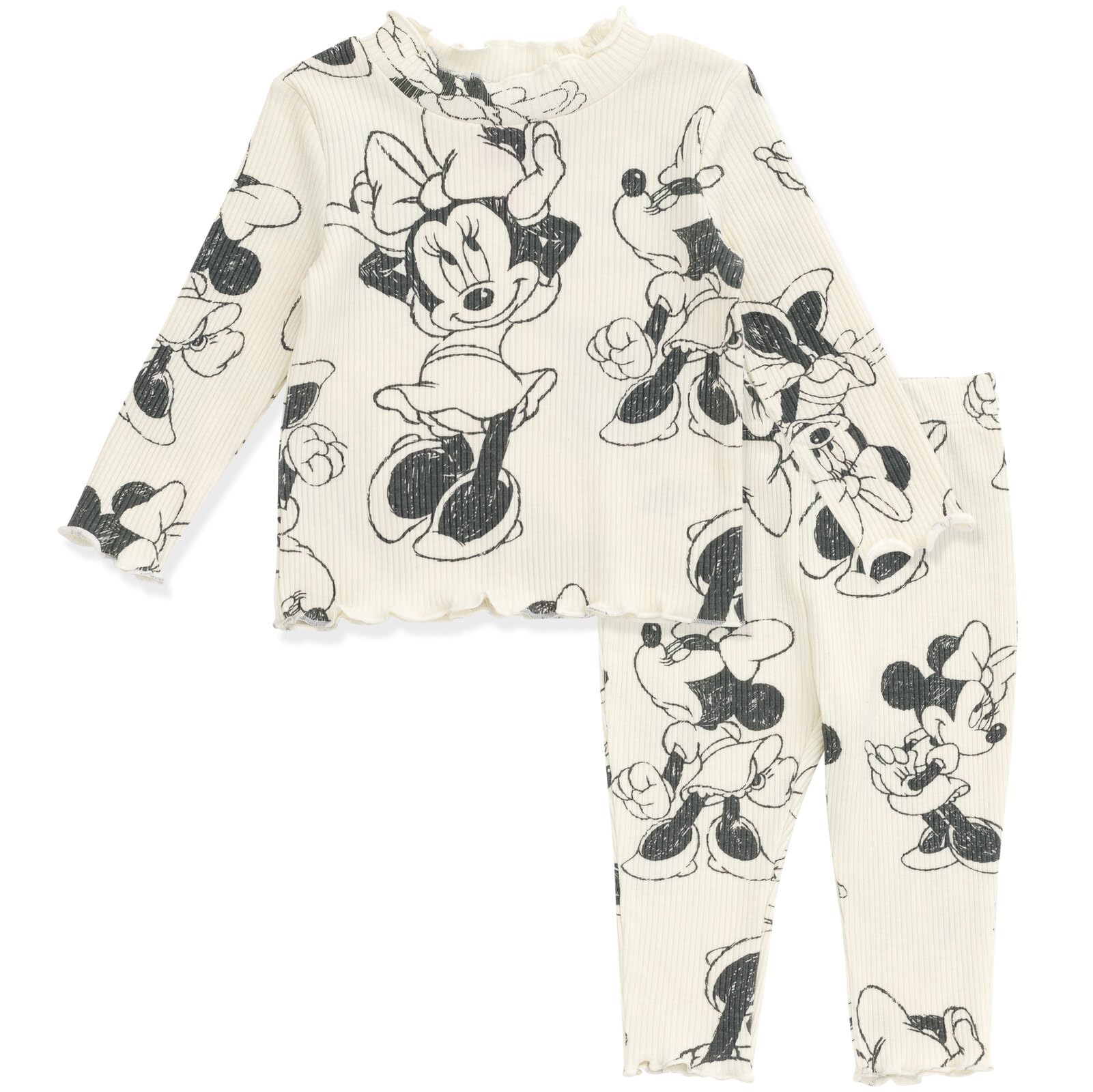 Disney Minnie Mouse Infant Baby Girls T-Shirt and Pants White 18 Months