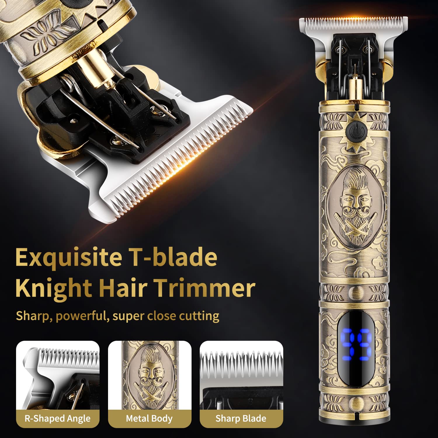 Karrte Men’s Grooming Kit Professional Hair Clippers and Shaver for Men,Electric Razor and Nose Trimmer Set,Gifts for Men