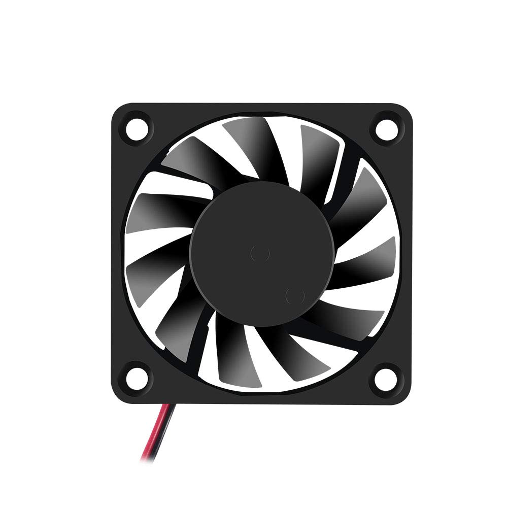 Dorhea Fan 60x60x10 mm DC 12V 6010 Brushless Cooling Fan, Replacement Ball Bearing 60mm Fan for Cooling DIY PC Computer Case Fan - 2 Pin Case Fan (Pack of 4Pcs)