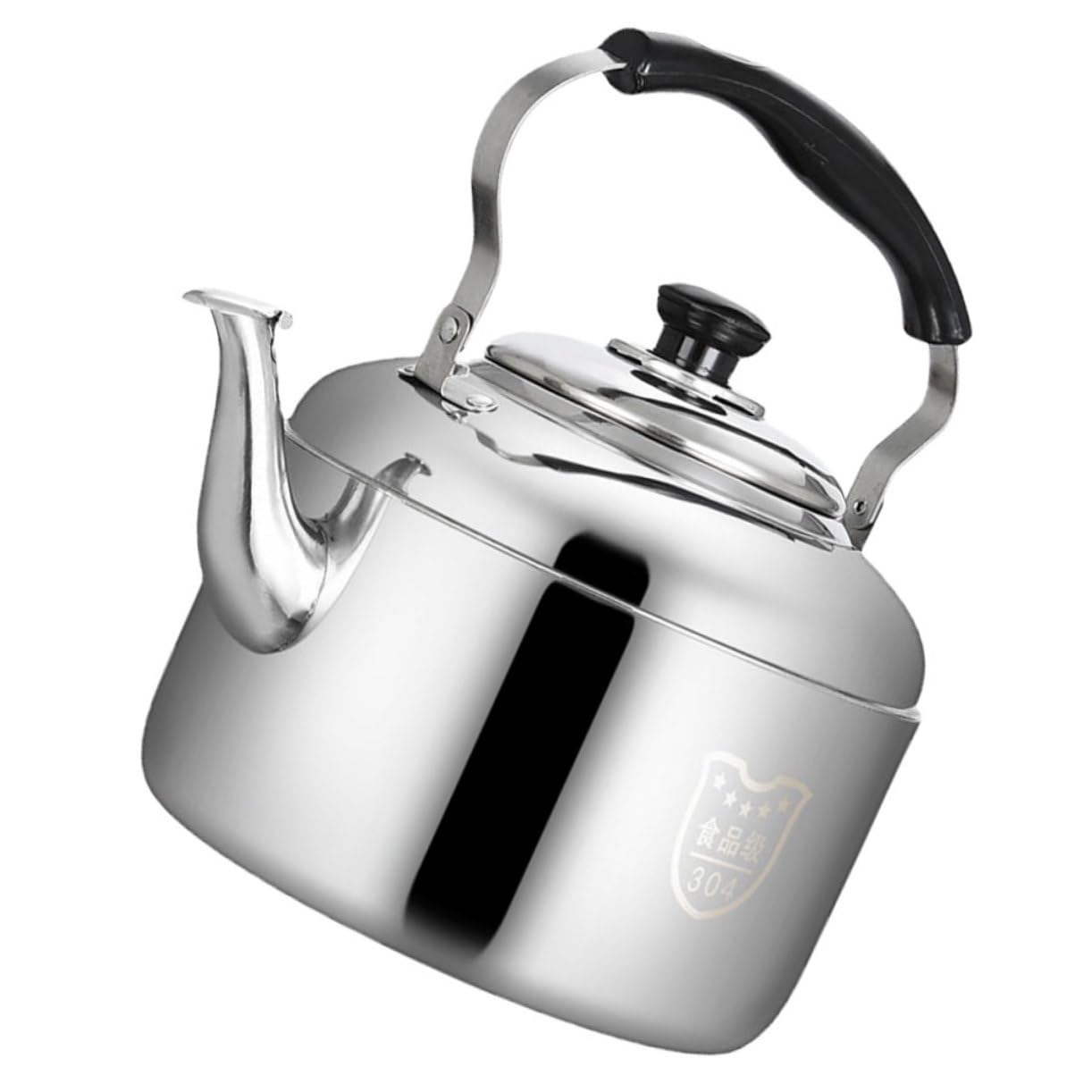 FELTECHELECTR 304 Stainless Steel Kettle Stoveto Water Kettle Loud Sound Tea Kettle Whistling Teapot Stainless Steel Teakettle Teapot Whistling Tea Pot Gooseneck Pot Household Products Cordless
