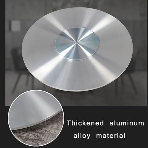 Dining Table Top Serving Plate, Round Glass Turntable Lazy Susan with Silent Bearings, 360° Smooth Rotating Serving Plate, for Kitchen Rotating Serving Plate ( Color : Clear , Size : 80cm (31.5inch) )