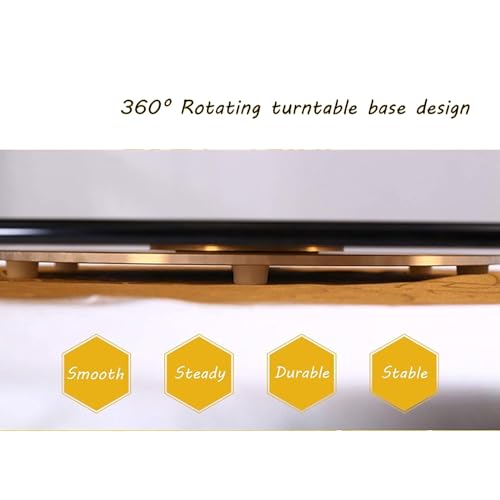 Dining Table Turntable Lazy Susan Rotating Tray, Tempered Glass Turntable Round Dining Table Serving Plate, for Kitchen Party Family Dinners Large Serving Plate ( Color : Gris , Size : 100cm (39inch)