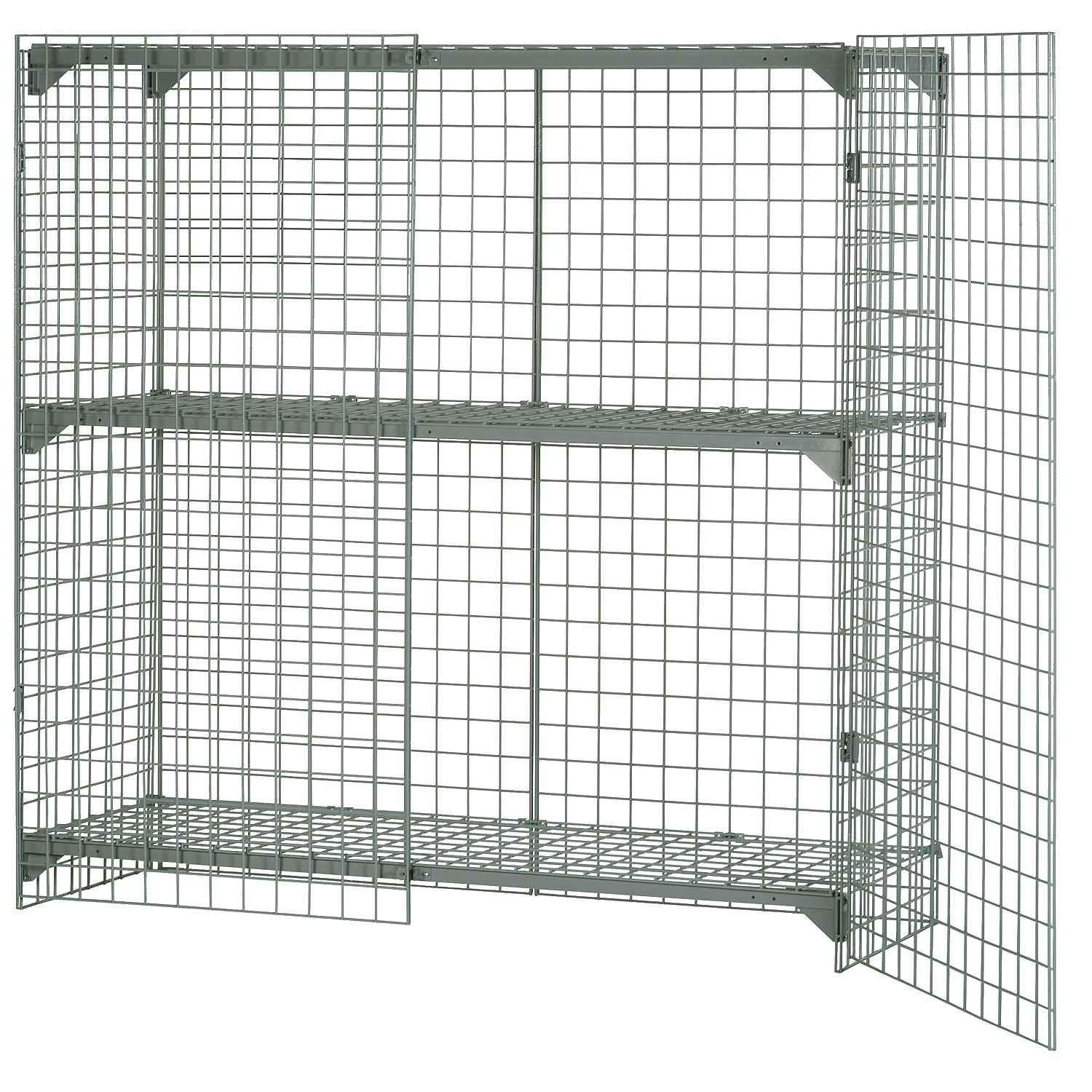 Global Industrial Wire Mesh Security Cage, 36 x 24 x 60