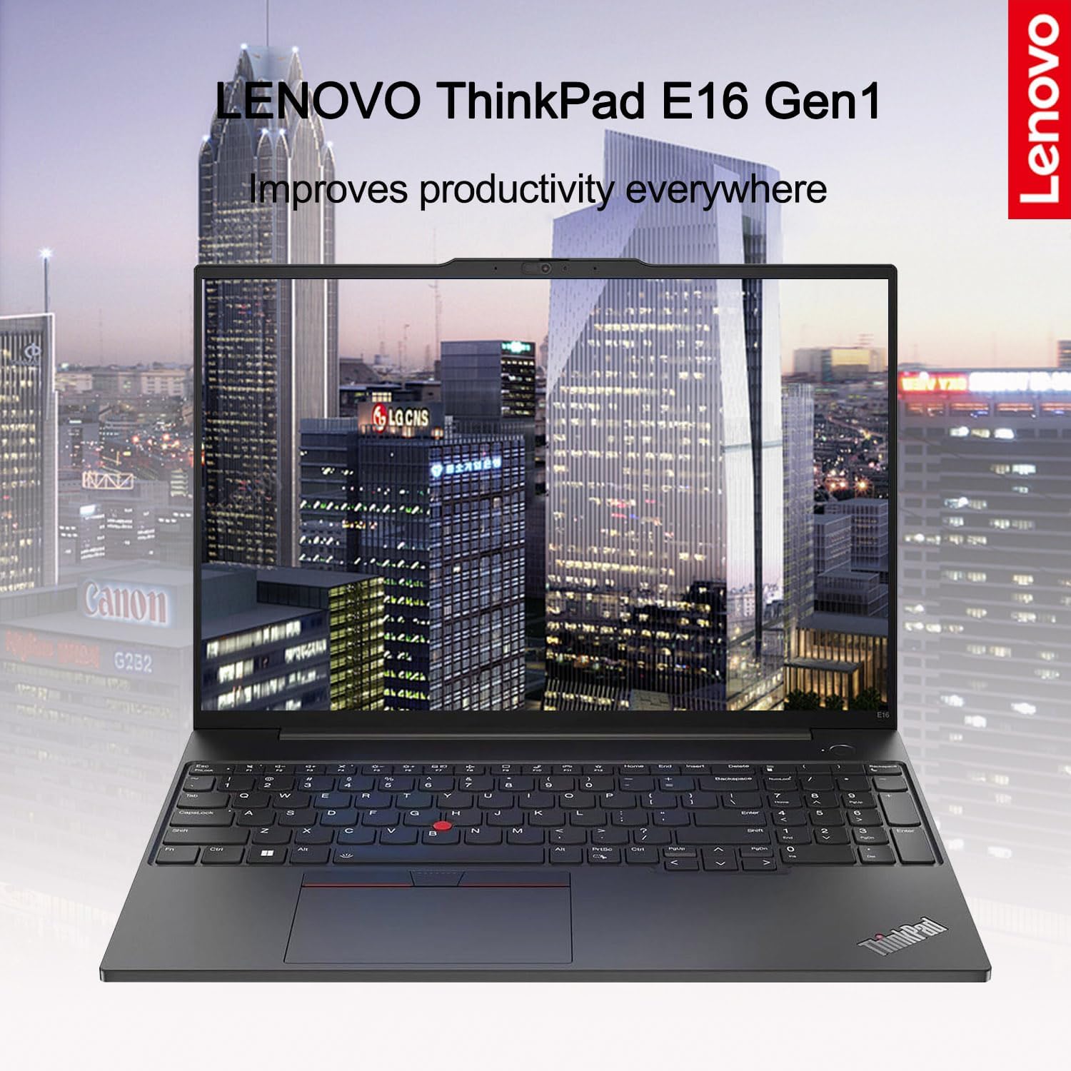 Lenovo ThinkPad E16 16" FHD+ Business Laptop Computer, AMD Ryzen 5 7530U (Beat i7-1355U), 8GB DDR4 RAM, 4TB PCIe SSD, WiFi 6, Thunderbolt 4, Backlit KB, Fingerprint Reader, Windows 11 Pro, WE/PGPY