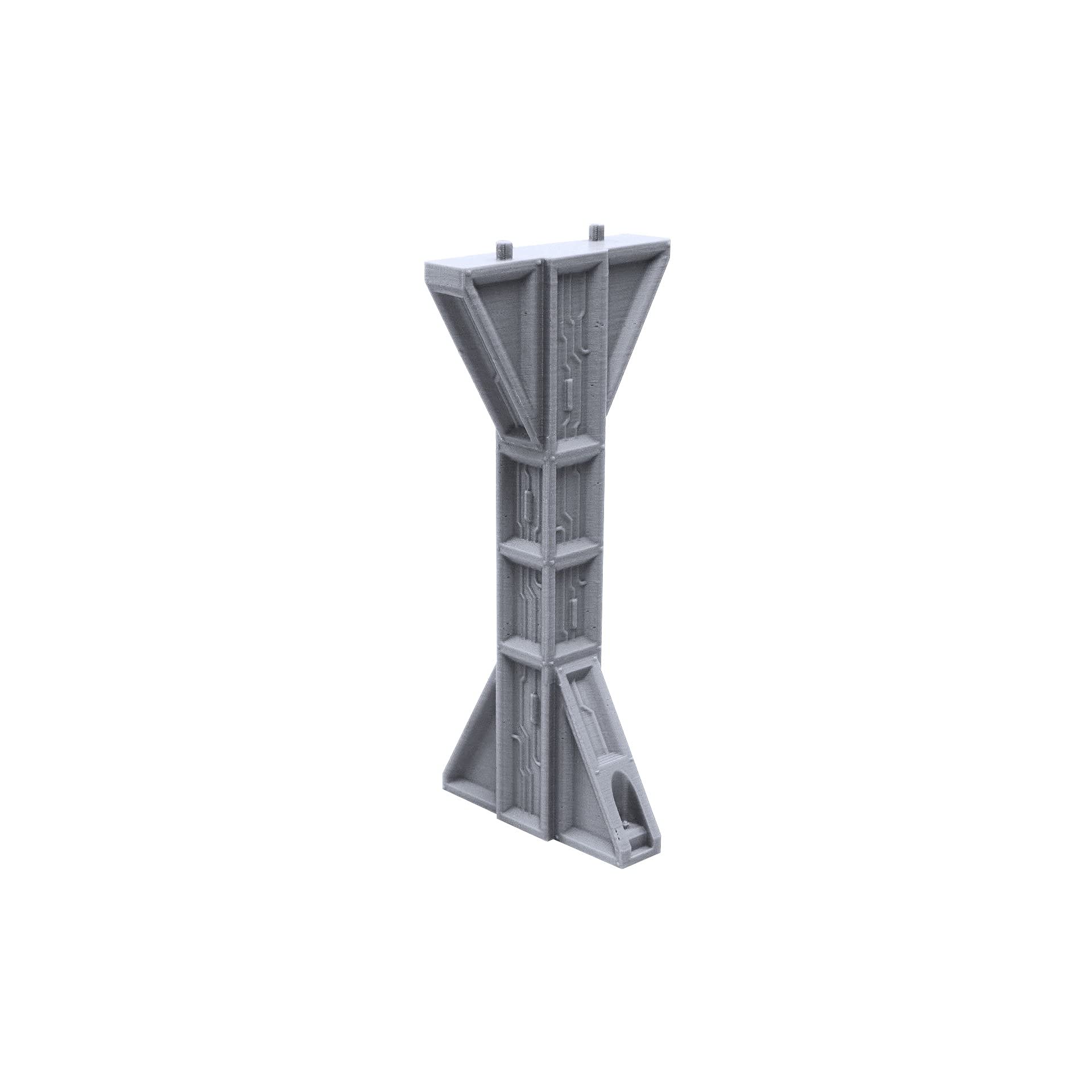 EnderToys Multi-Level Industrial Skirmish Field, Terrain Scenery for Necromunda, Kill Team, Compatible with Sector Mechanicus, 3D Printed and Paintable