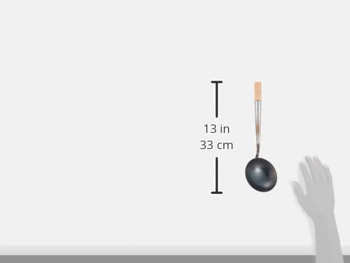 Endoshoji TKG ATYA801 Chinese Ladle, For Fried Rice, Outer Diameter x Handle Length 4.1 x 8.5 inches (105 x 215 mm), Capacity Estimated 5.9 fl oz (150 cc), The More Oil Becomes Better and Easier to